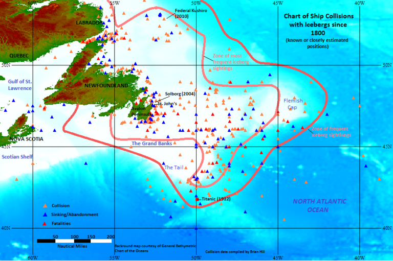 The Ship Iceberg Collision Database - Historical sea ice and iceberg ...